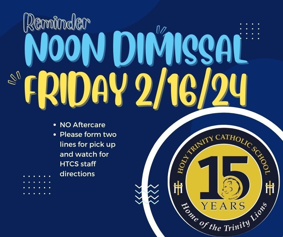 Principal's Communication | Holy Trinity Catholic School